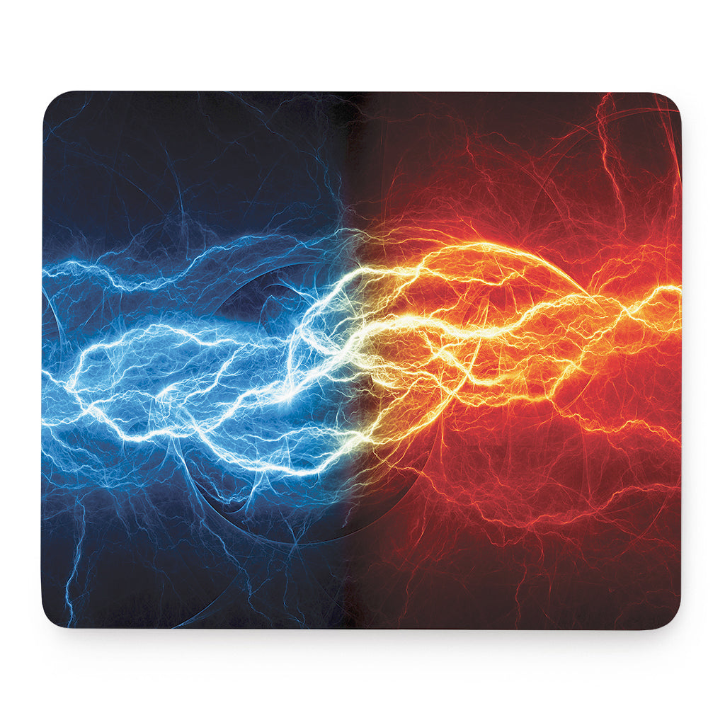 Red And Blue Lightning Print Mouse Pad – GearFrost
