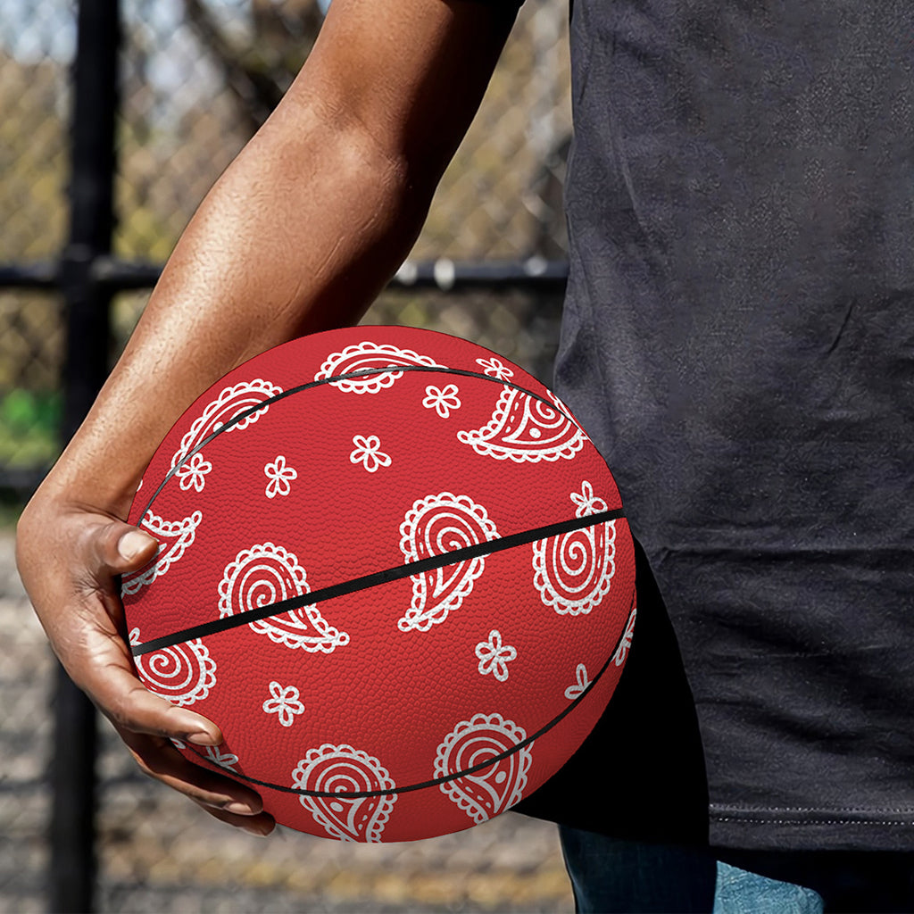 Red And White Bandana Print Basketball – GearFrost