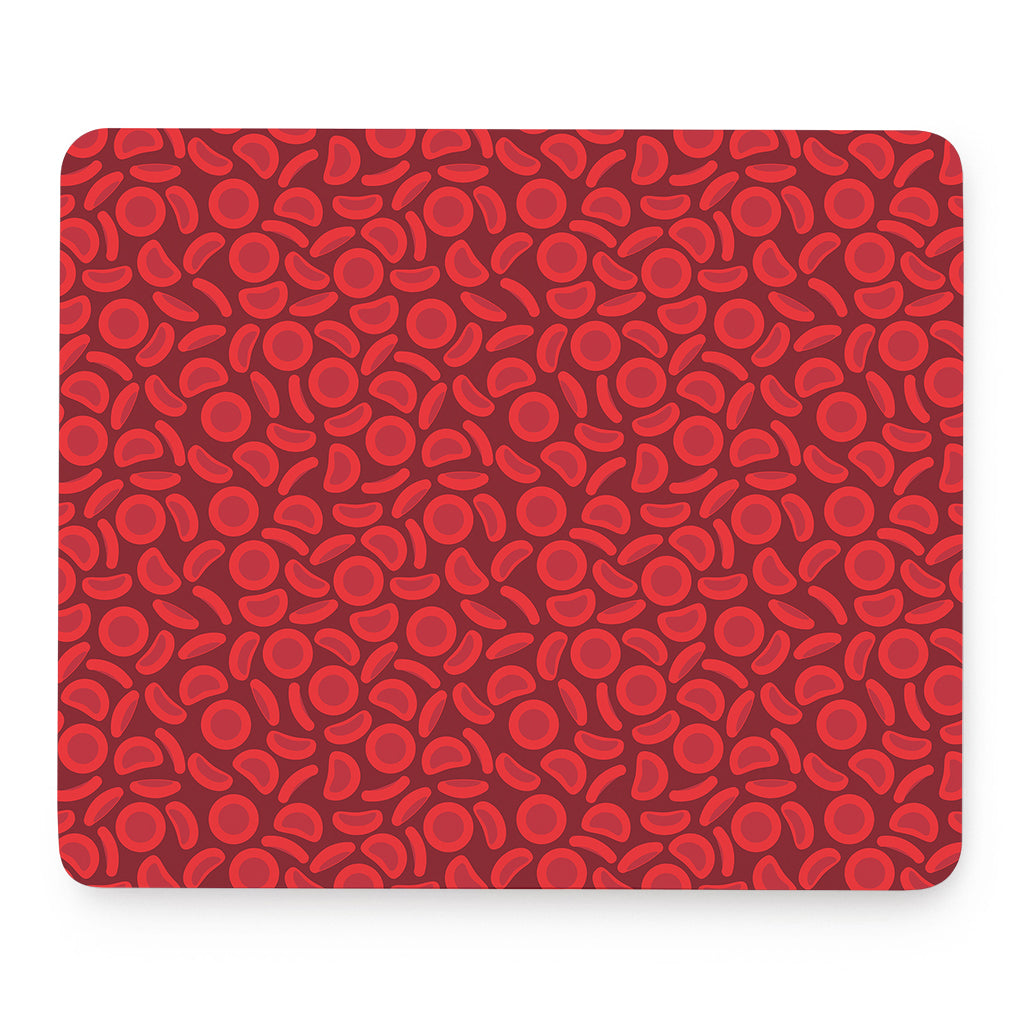 Red Blood Cells Pattern Print Mouse Pad – GearFrost