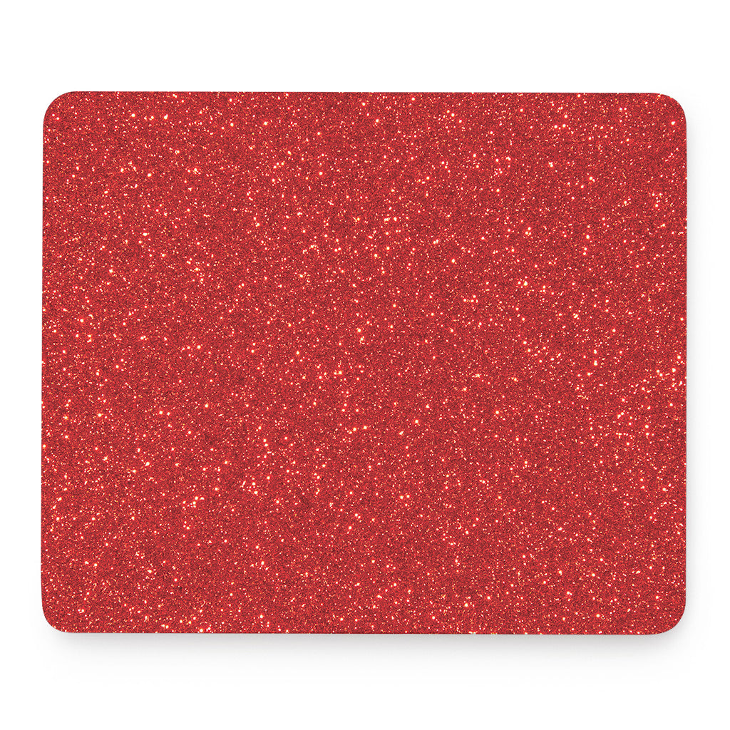 Red (NOT Real) Glitter Print Mouse Pad – GearFrost