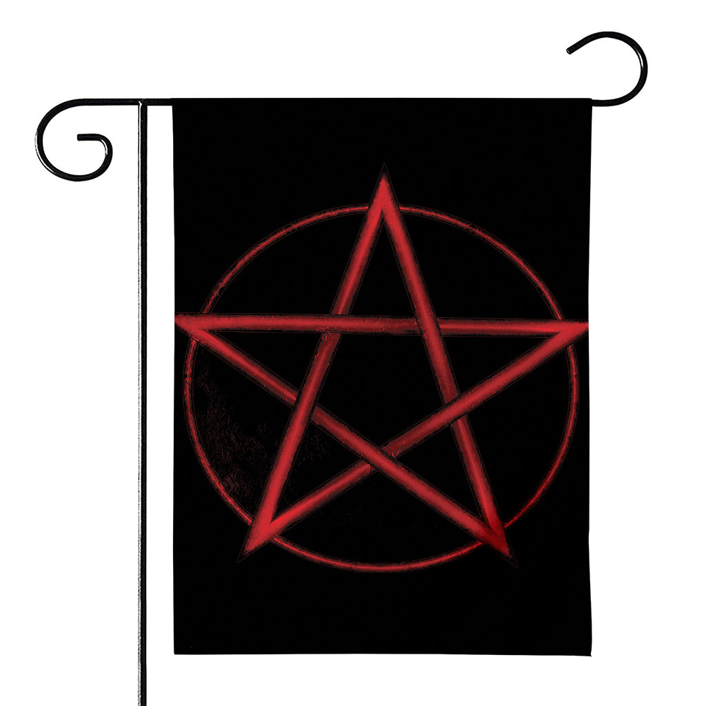 Red Pentagram Symbol Print House Flag – GearFrost