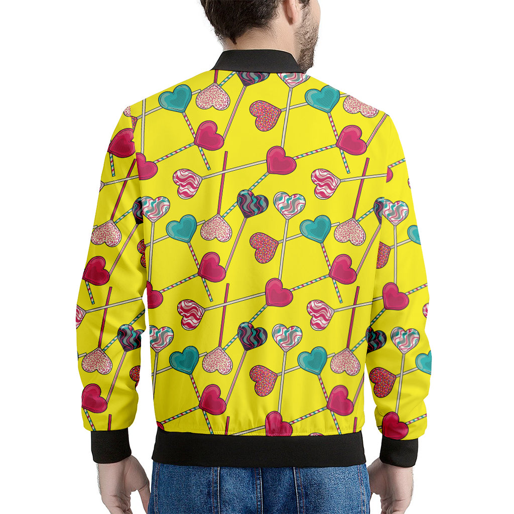 Retro Lollipop Print Men's Bomber Jacket – GearFrost