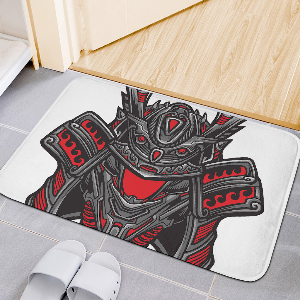 Robot Samurai Mask Print Indoor Door Mat – GearFrost