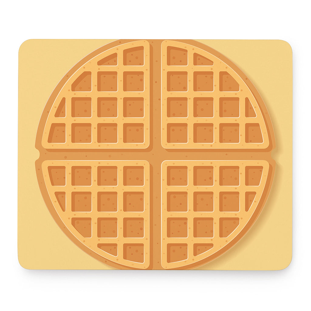 Round Waffle Print Mouse Pad – GearFrost