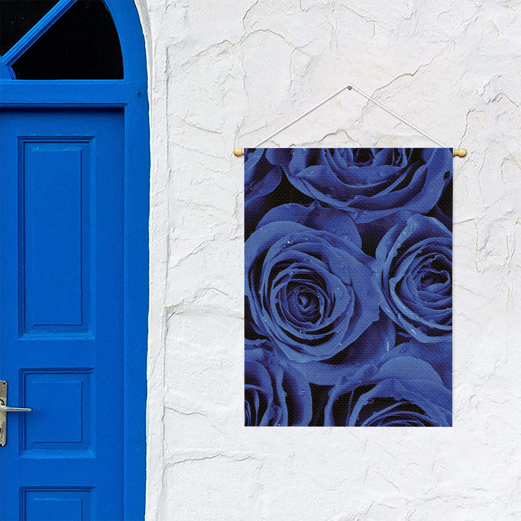 Royal Blue Rose Print Garden Flag – GearFrost