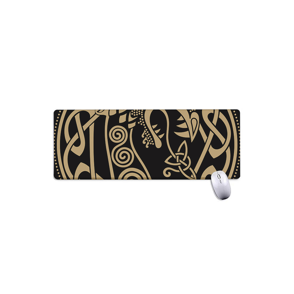 Scandinavian Viking Dragon Print Extended Mouse Pad – GearFrost