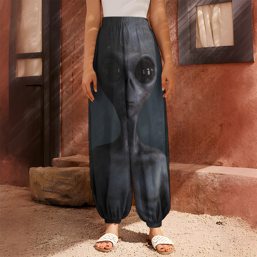 Scary Grey Alien 3D Print Harem Pants – GearFrost