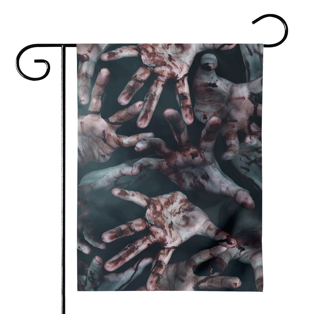 Scary Zombie Hands Print House Flag – GearFrost