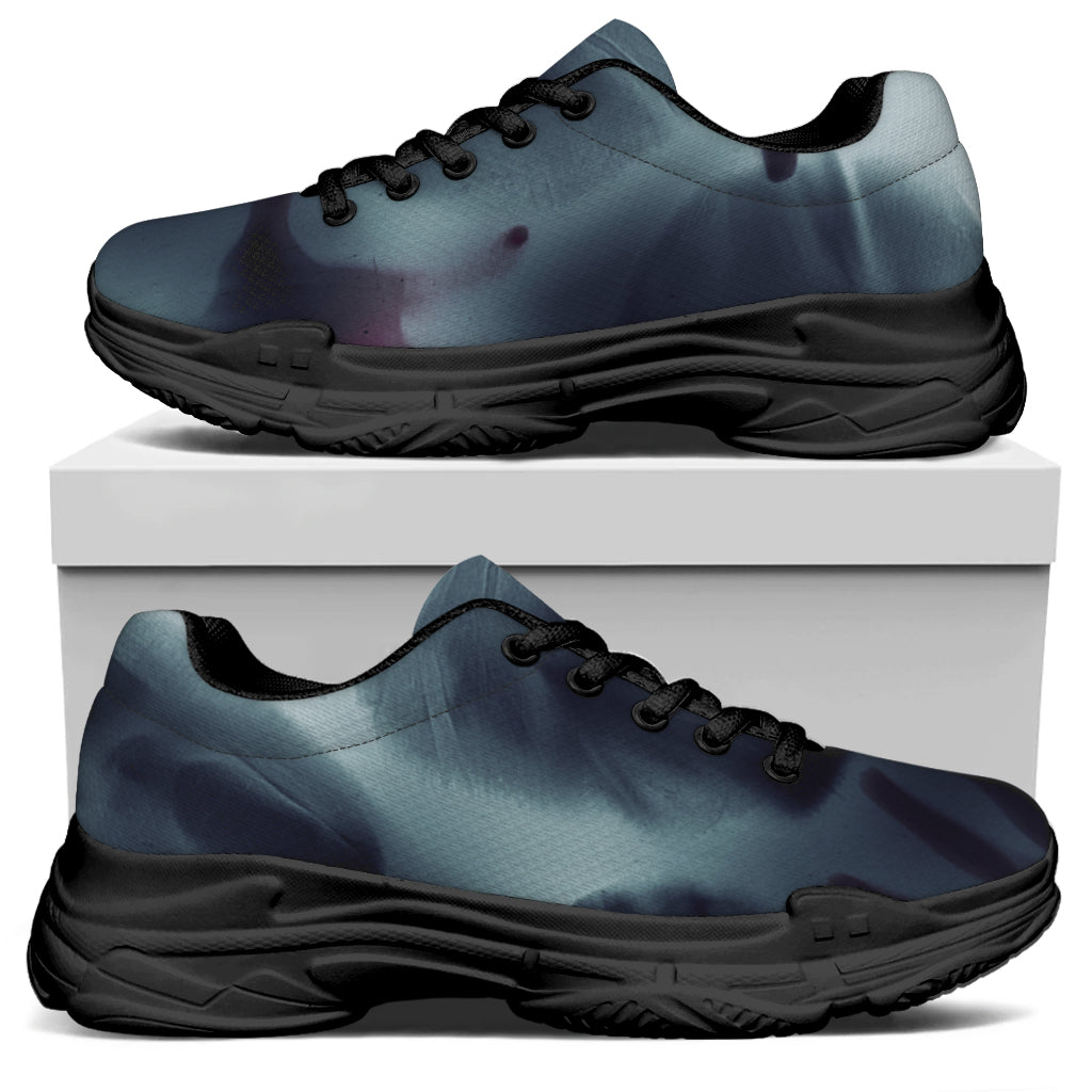 Screaming Horror Ghost 3D Print Black Chunky Shoes – GearFrost