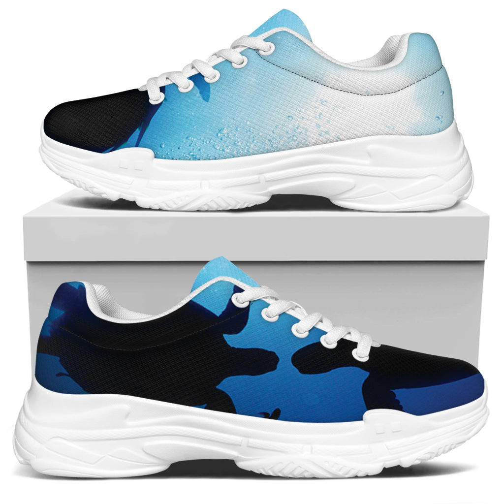 Sea Turtle Family Underwater Print White Chunky Shoes – GearFrost