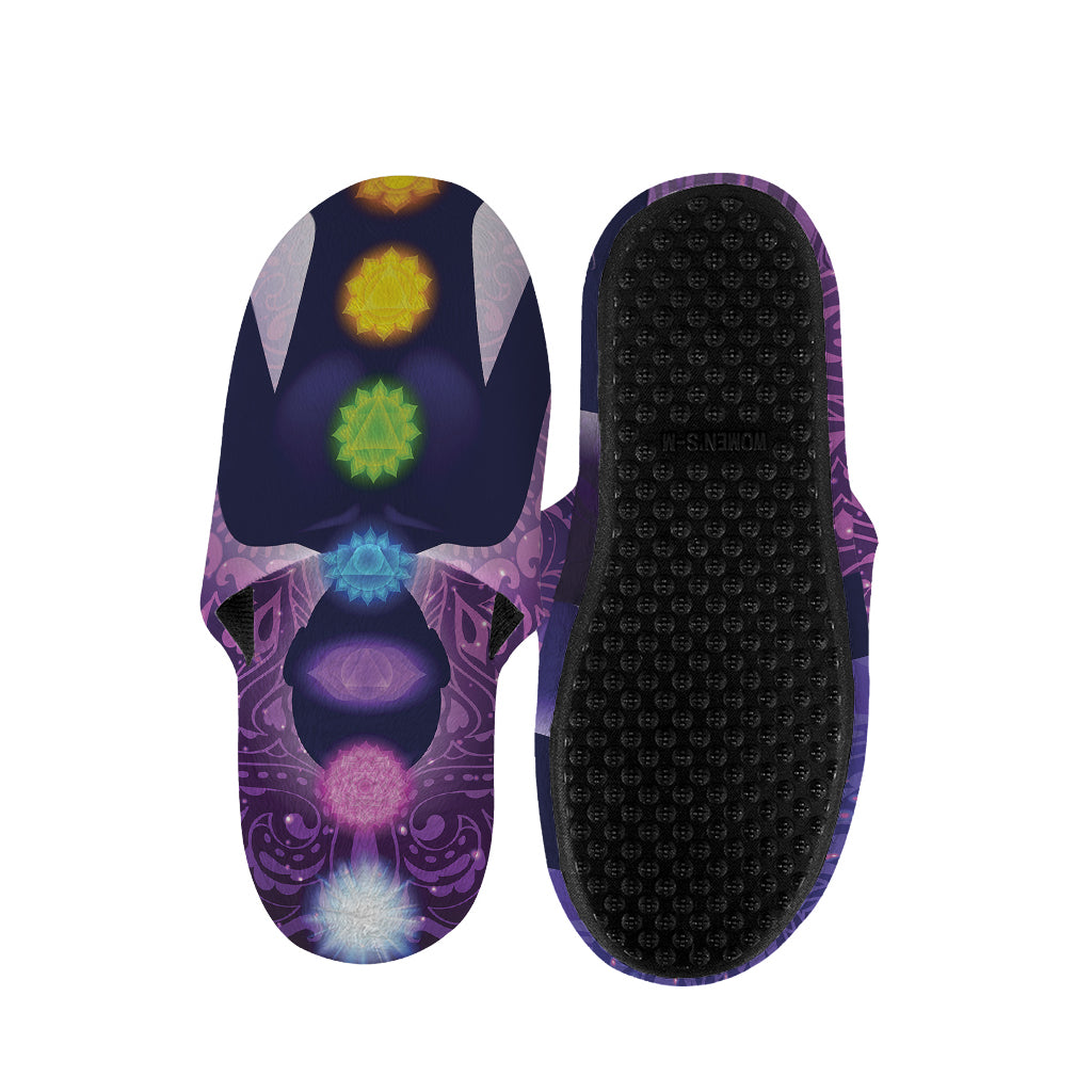 Seven Chakras Mandala Print Slippers – GearFrost