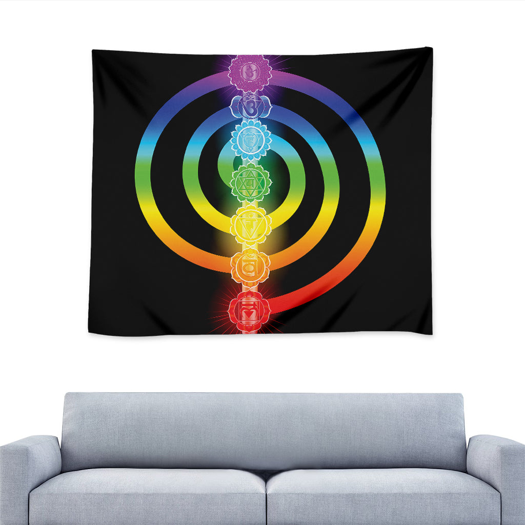 Seven Chakras Rainbow Of Life Print Tapestry – GearFrost
