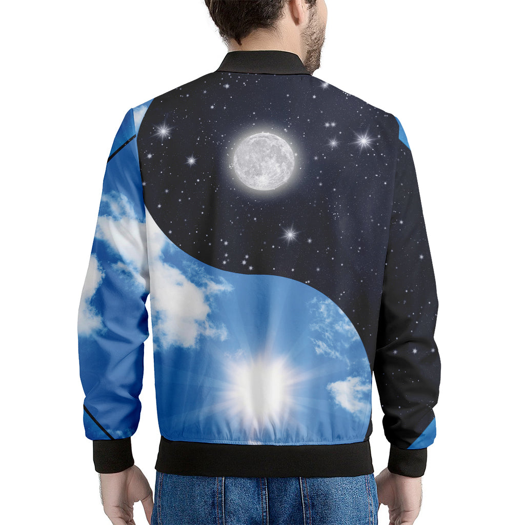 Sky And Space Yin Yang Print Men's Bomber Jacket – GearFrost