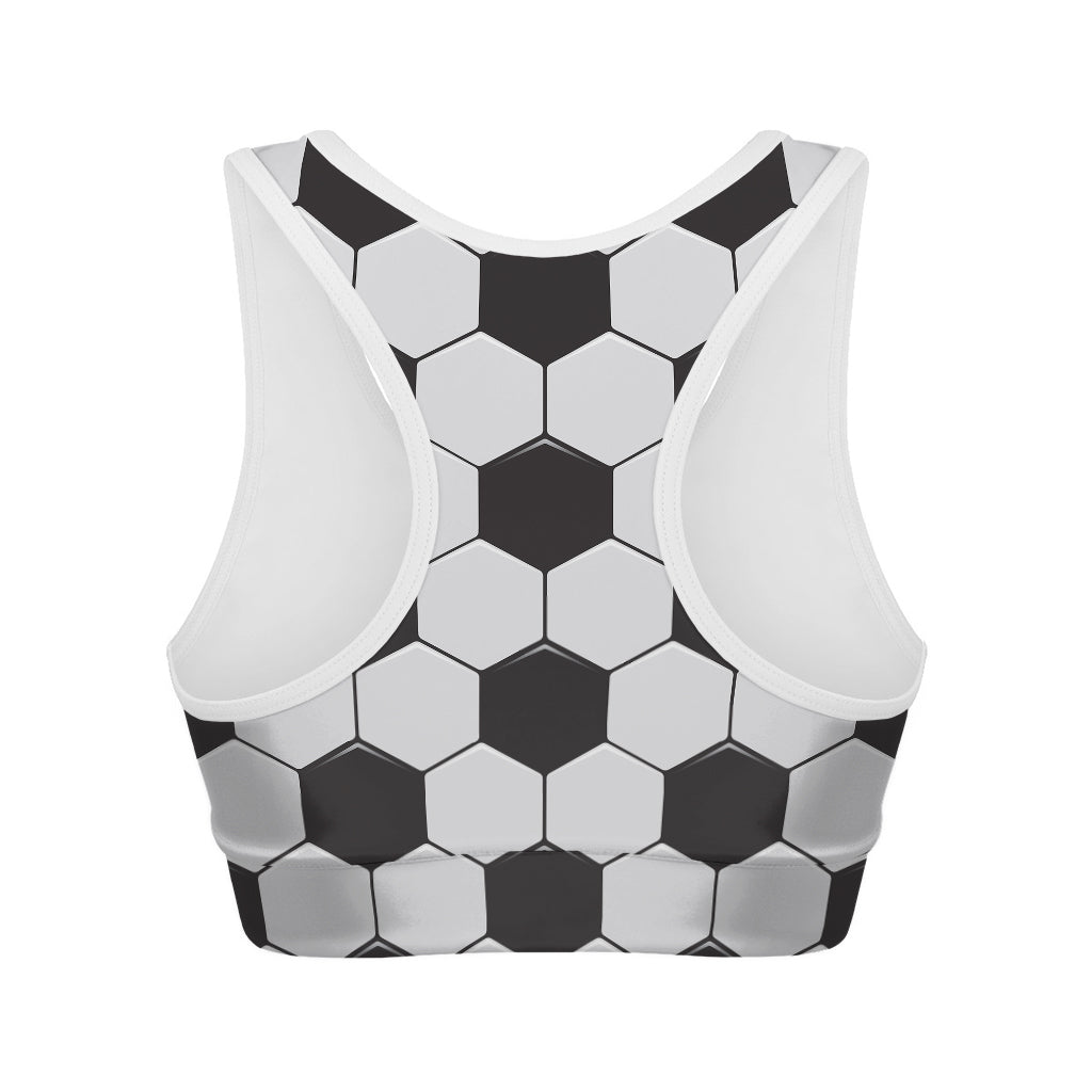 Soccer Ball Print Women's Sports Bra – GearFrost