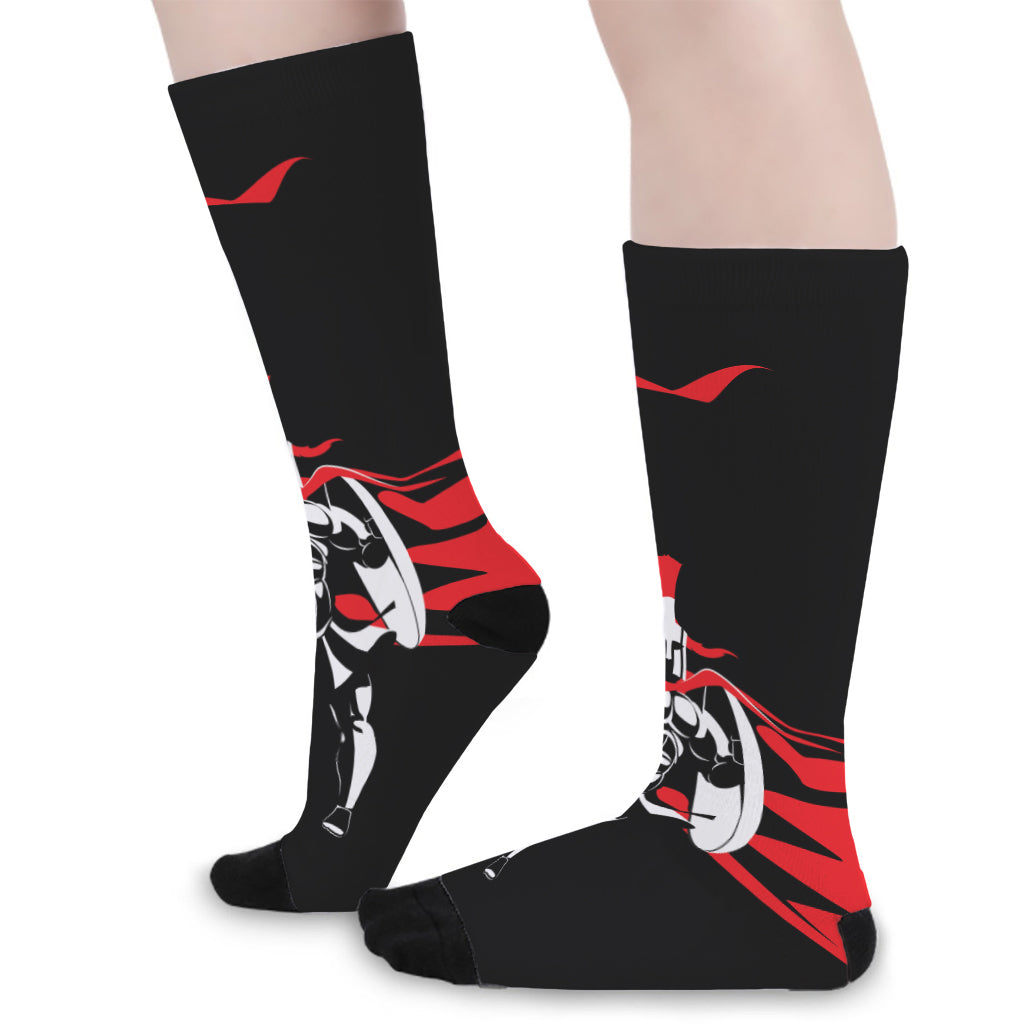 Spartan Warrior Print Long Socks – GearFrost