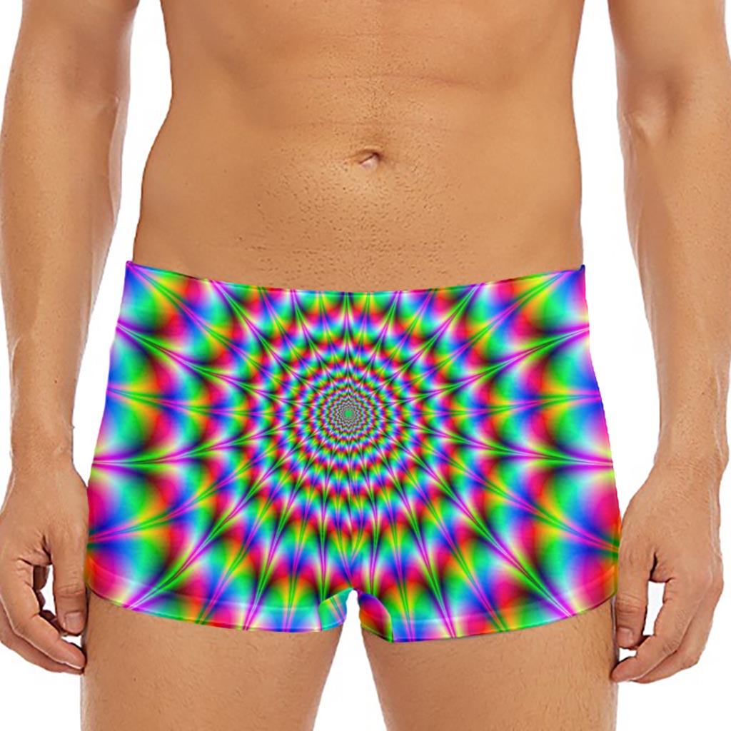 Spiky Psychedelic Optical Illusion Men's Short Boxer Briefs – GearFrost