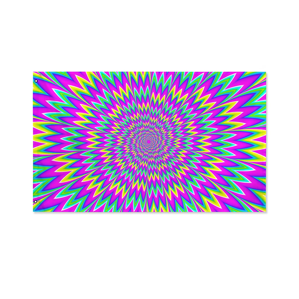 Spiky Spiral Moving Optical Illusion Polyester Flag – GearFrost