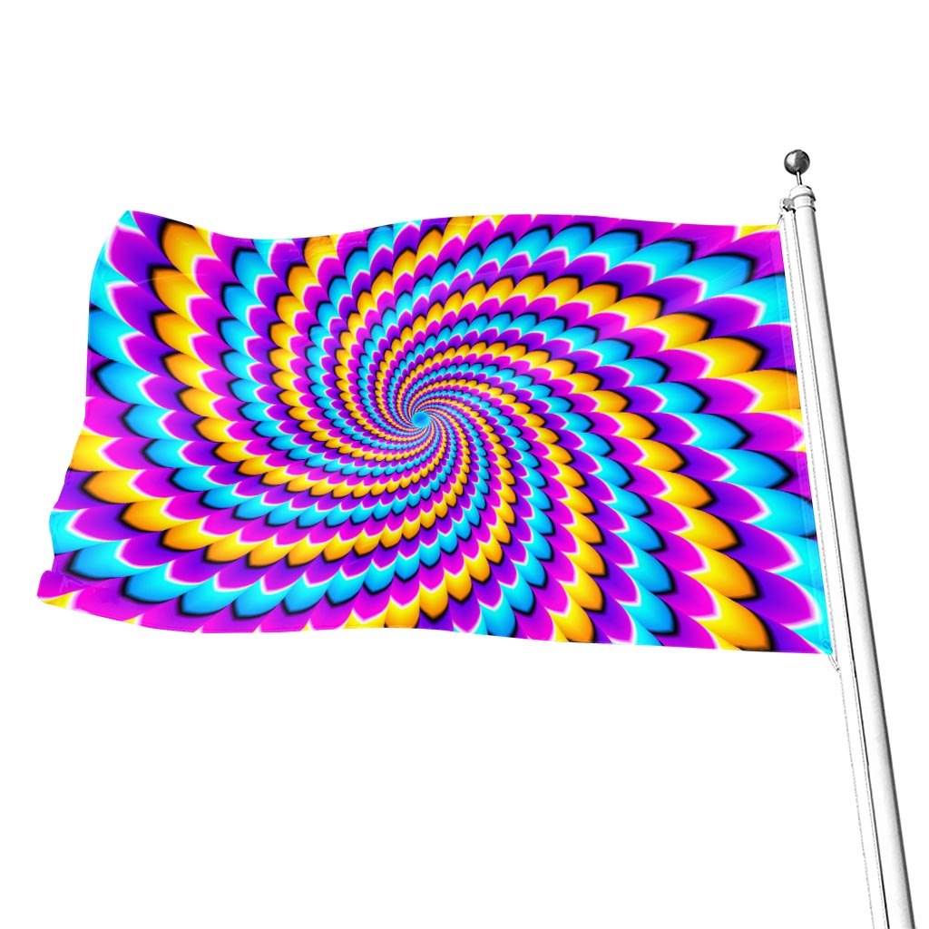 Spiral Colors Moving Optical Illusion Flag – GearFrost