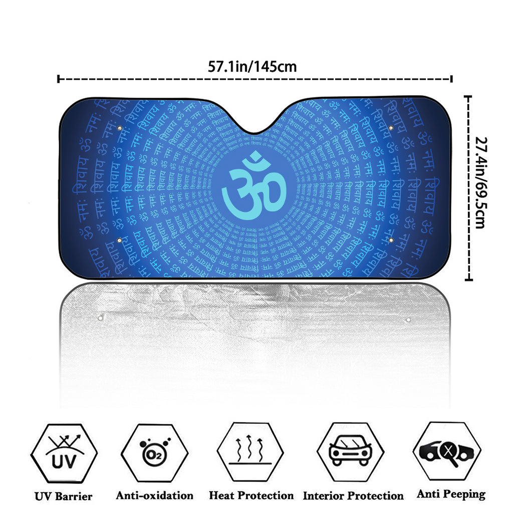 Spiritual Om Sign Print Car Windshield Sun Shade – GearFrost
