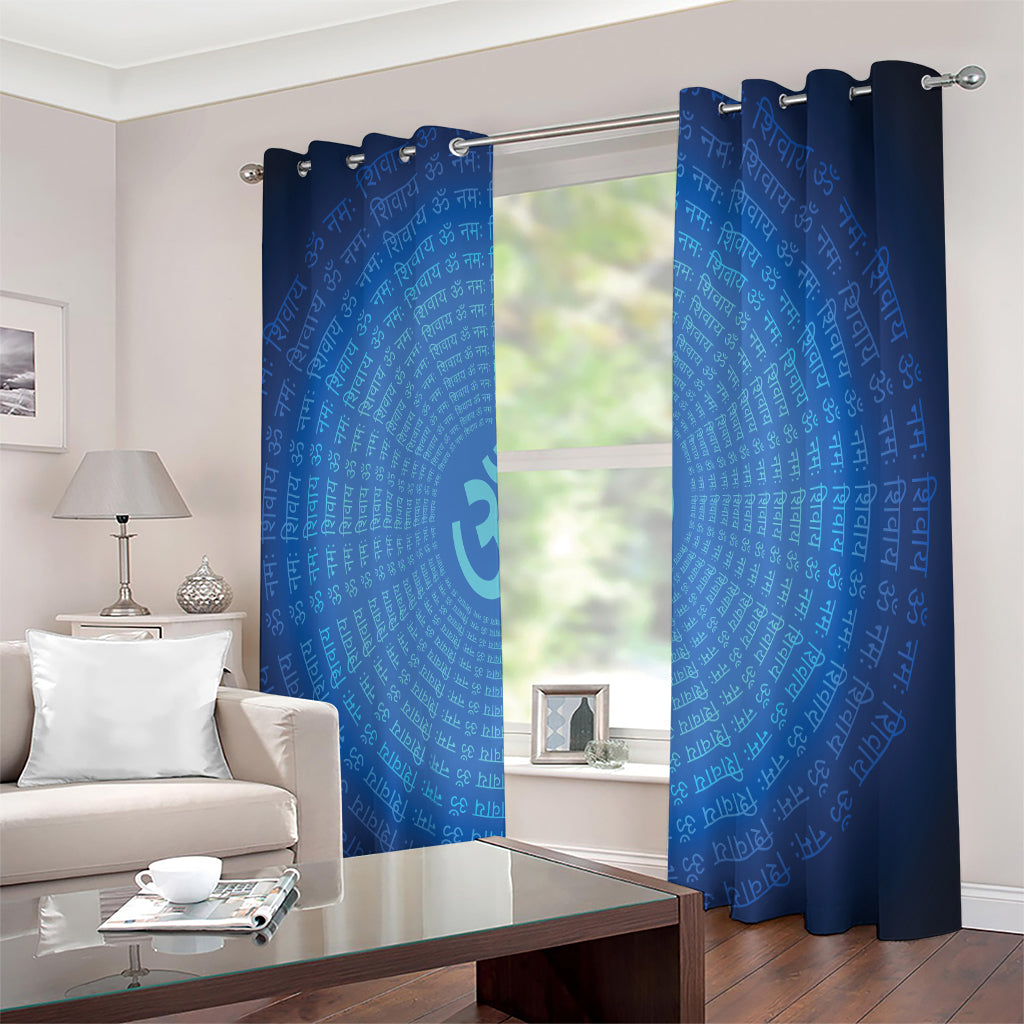 Spiritual Om Sign Print Extra Wide Grommet Curtains – GearFrost