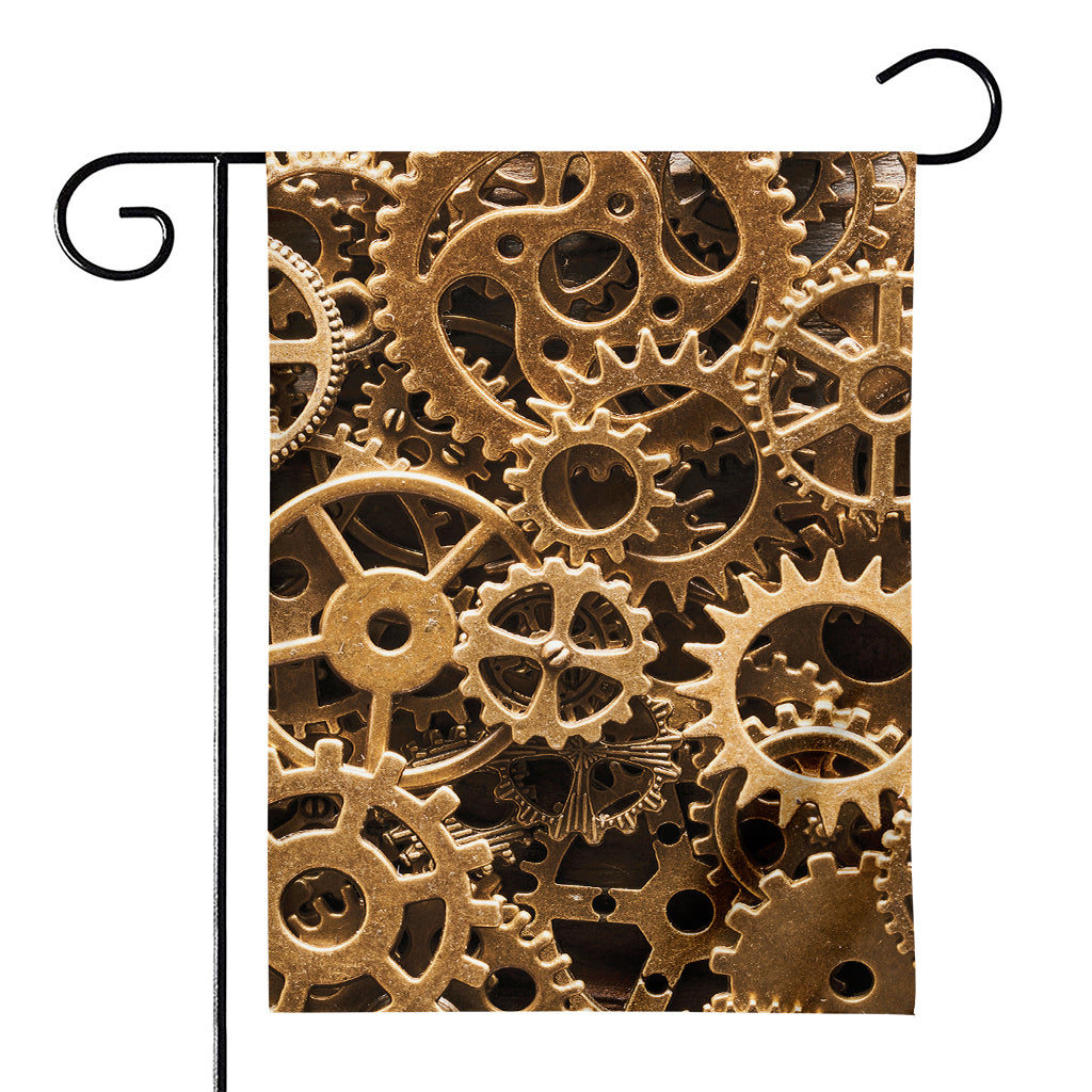 Steampunk Brass Cogs And Gears Print House Flag – GearFrost