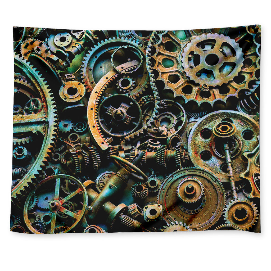 Steampunk Cogs And Gears Print Tapestry – GearFrost