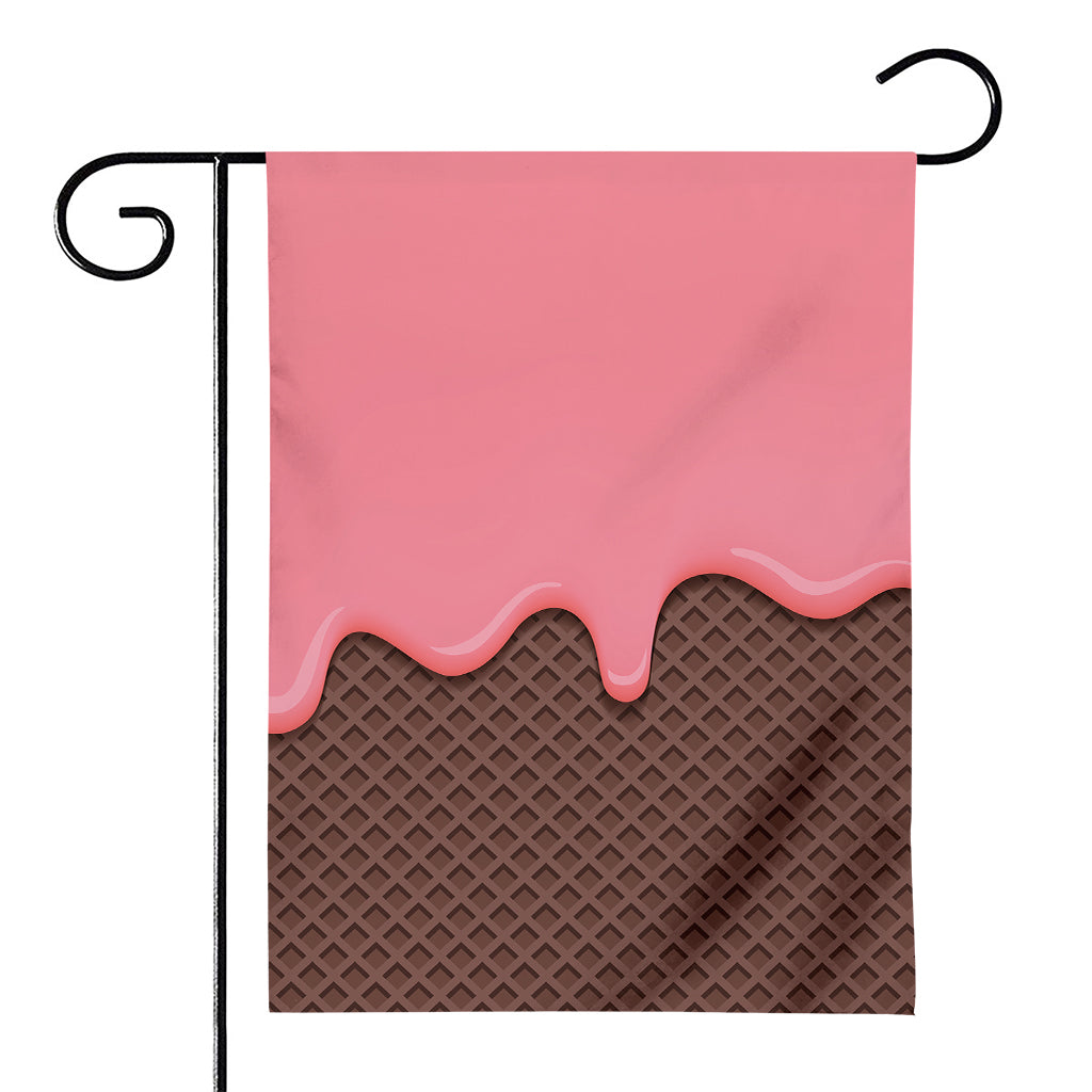 Strawberry Ice Cream Melted Print House Flag – GearFrost