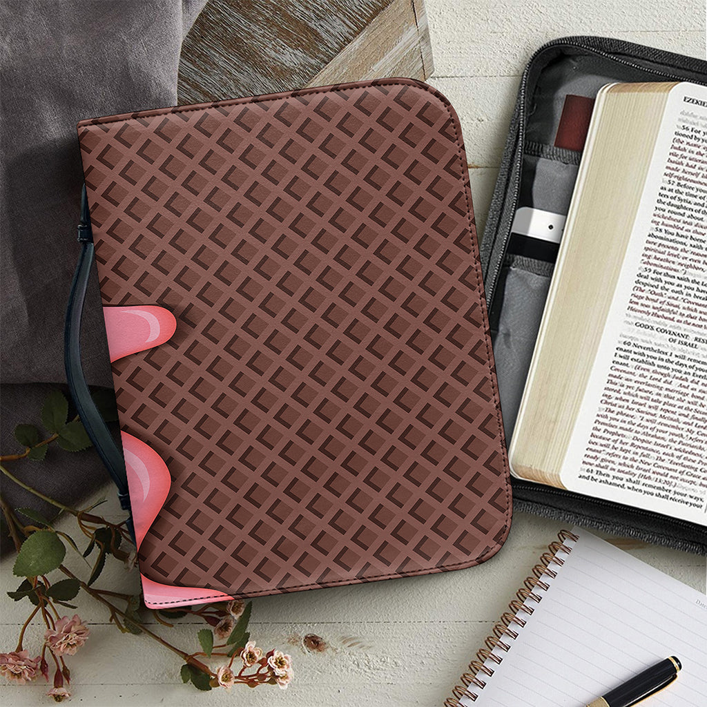 Strawberry Ice Cream Melted Print Leather Bible Cover – GearFrost