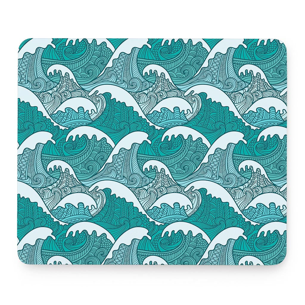 Surfing Wave Pattern Print Mouse Pad – GearFrost
