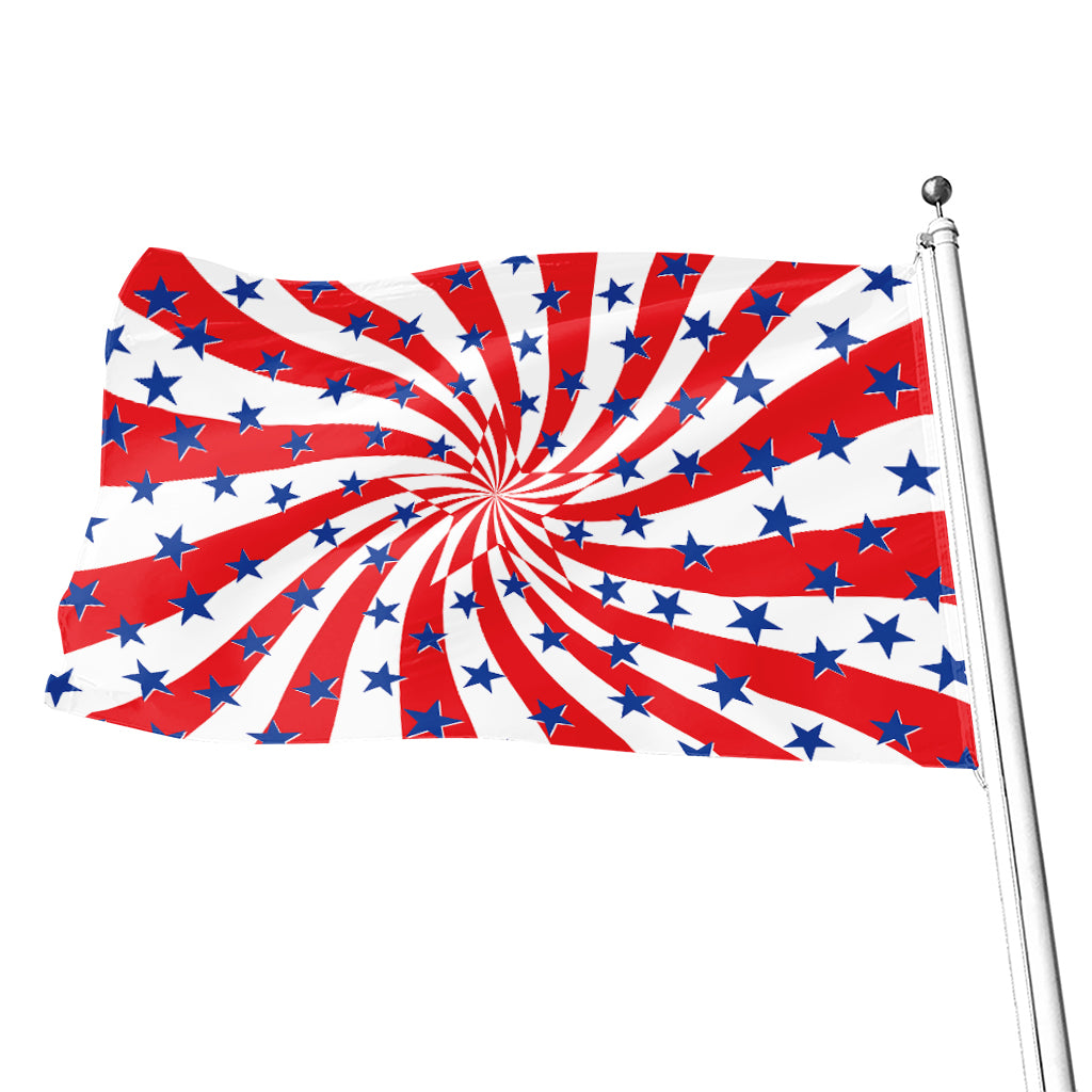 Swirl American Patriotic Star Print Flag – GearFrost