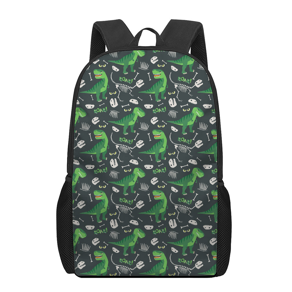 T-Rex And Dino Fossil Pattern Print 17 Inch Backpack – GearFrost