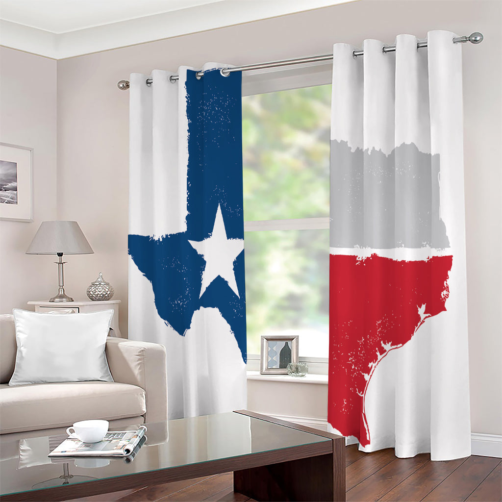 Texas State Flag Print Extra Wide Grommet Curtains – GearFrost