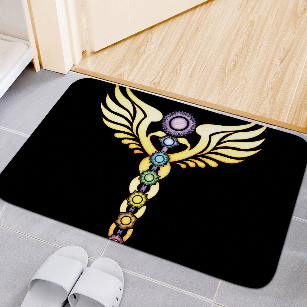 The Seven Chakras Caduceus Print Indoor Door Mat – GearFrost