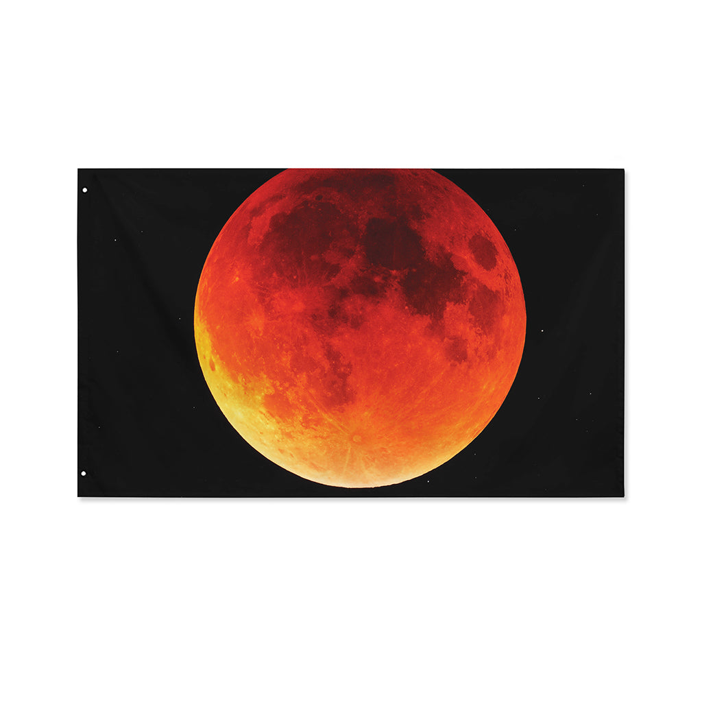 Total Lunar Eclipse Print Polyester Flag – GearFrost