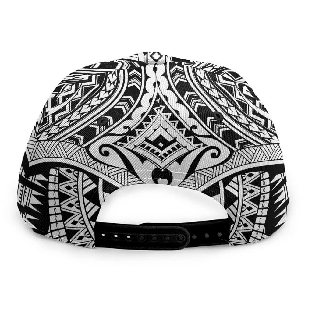 Tribal Maori Polynesian Tattoo Print Snapback Cap – GearFrost