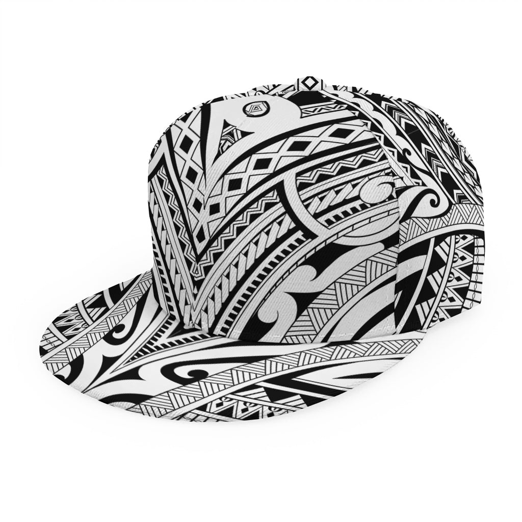 Tribal Maori Polynesian Tattoo Print Snapback Cap – GearFrost