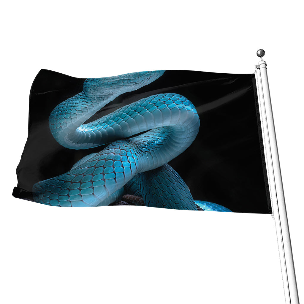 Turquoise Snake Print Flag – GearFrost