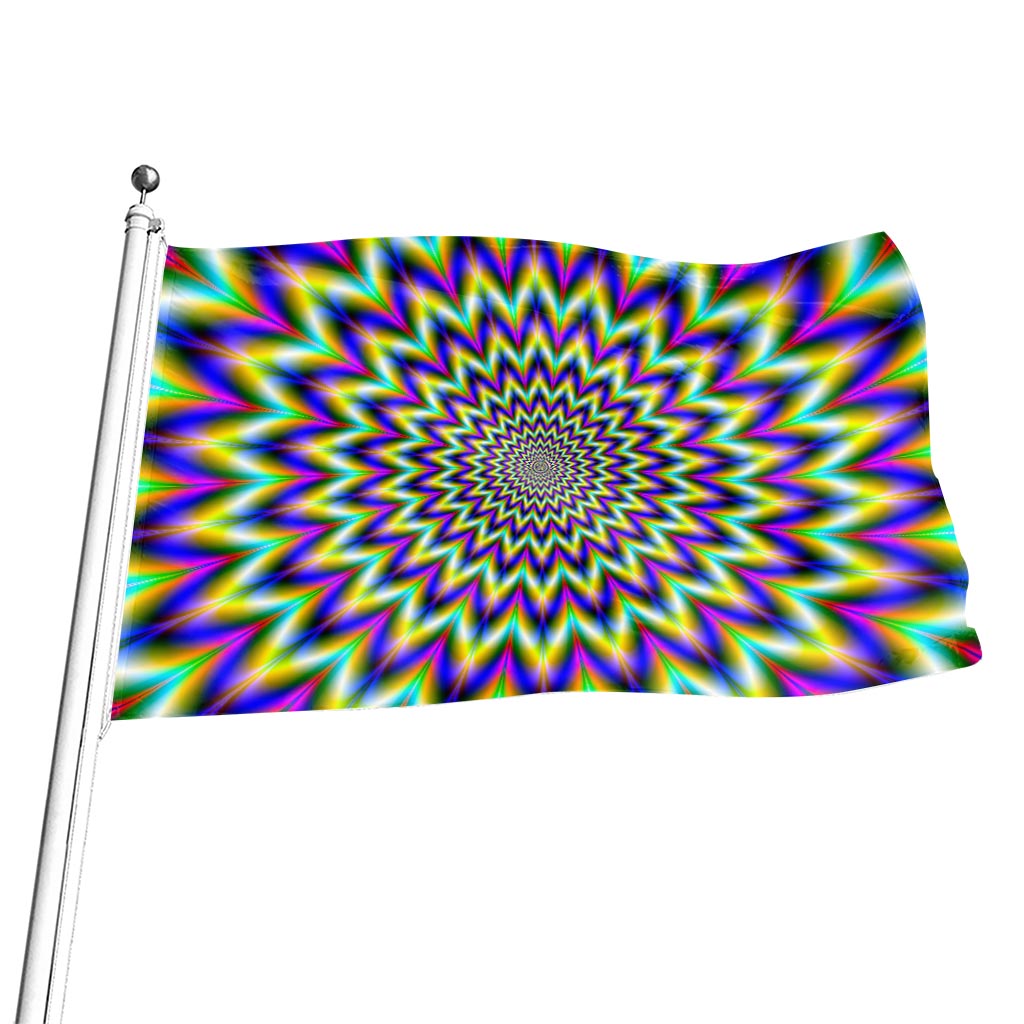 Twinkle Psychedelic Optical Illusion Flag – GearFrost