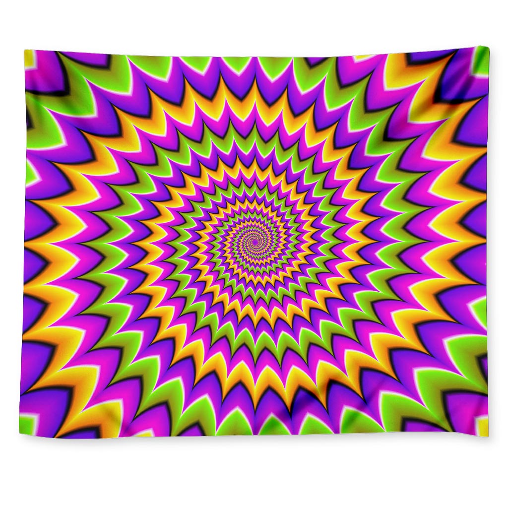 Twisted Colors Moving Optical Illusion Tapestry – GearFrost
