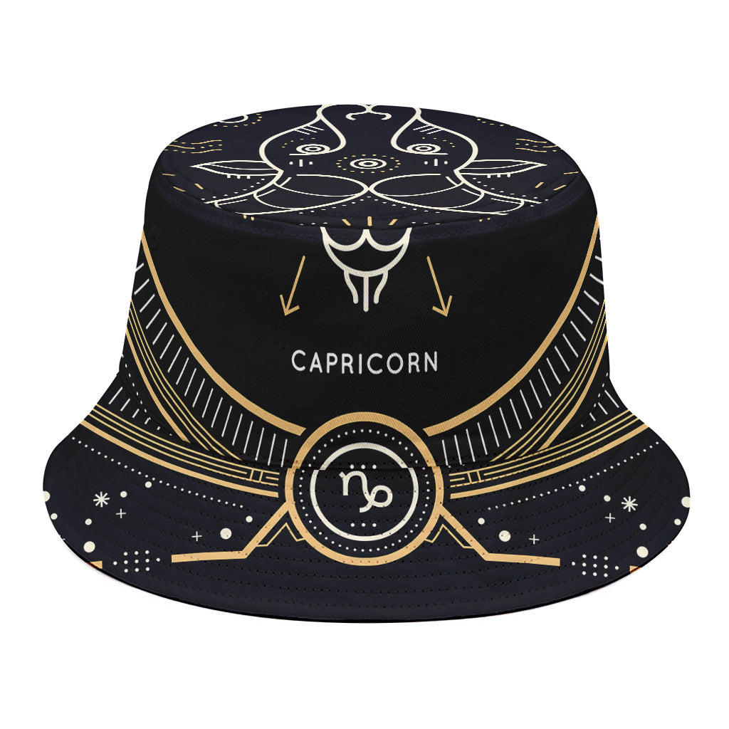 Vintage Capricorn Zodiac Sign Print Bucket Hat – GearFrost
