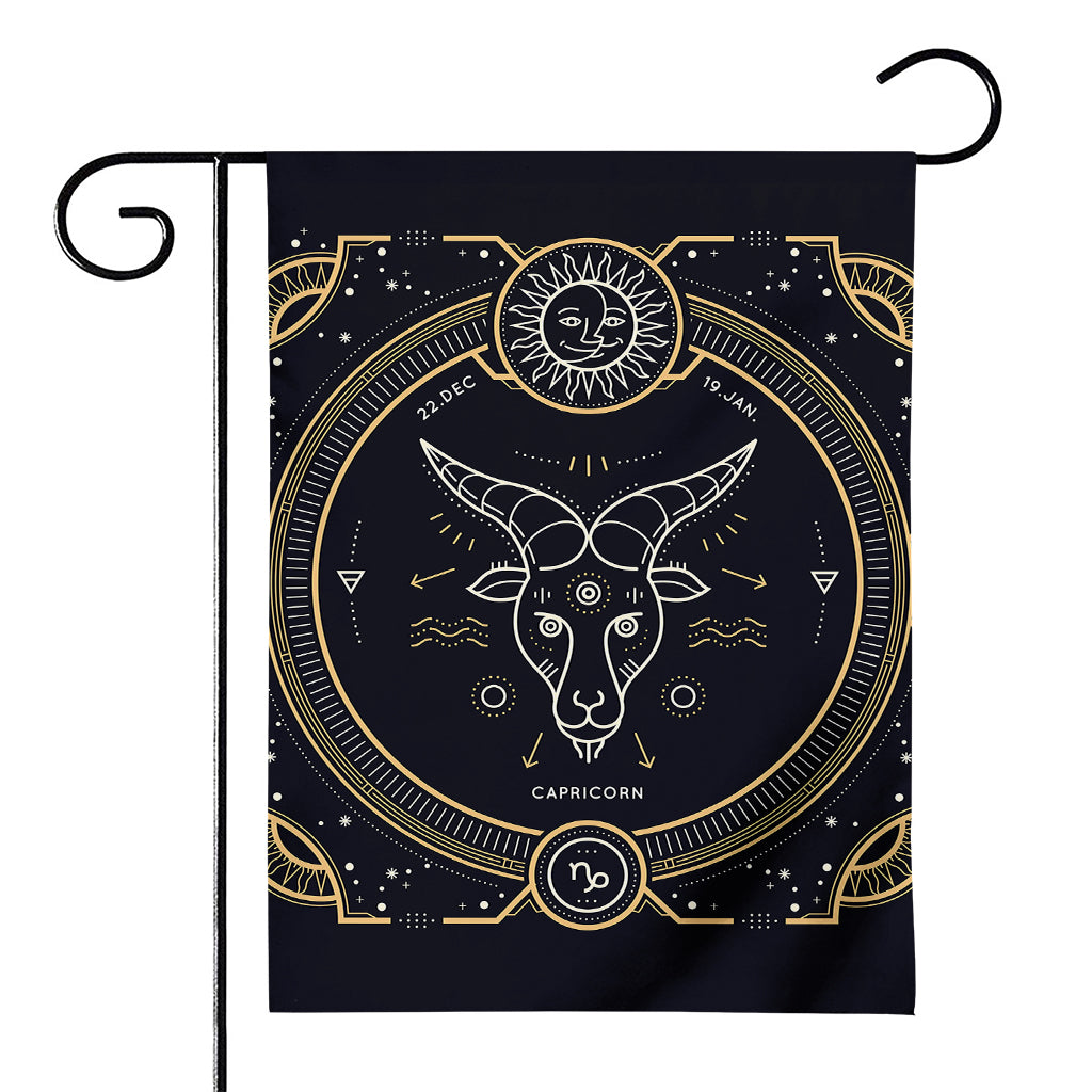 Vintage Capricorn Zodiac Sign Print House Flag – GearFrost