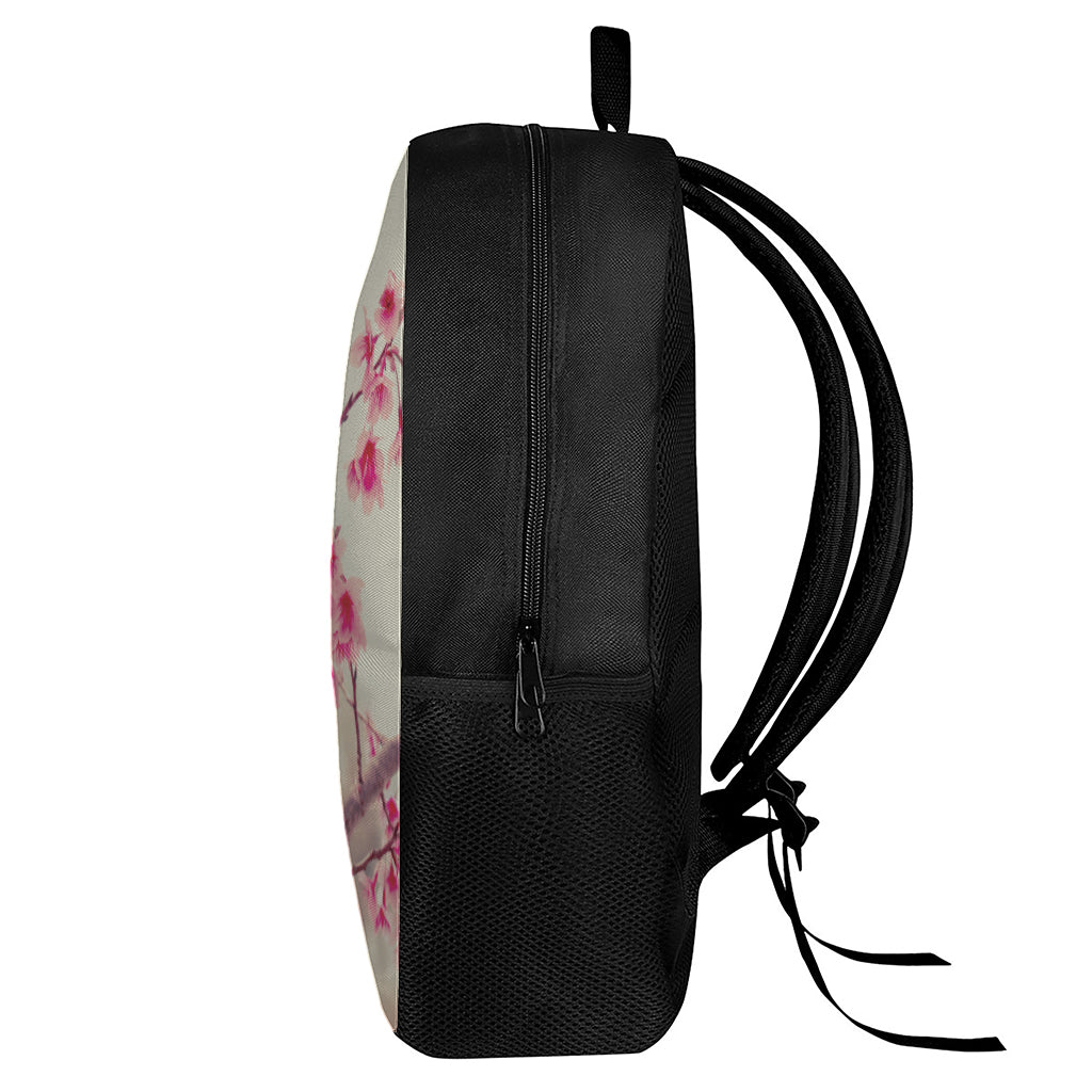Vintage Cherry Blossom Print 17 Inch Backpack – GearFrost