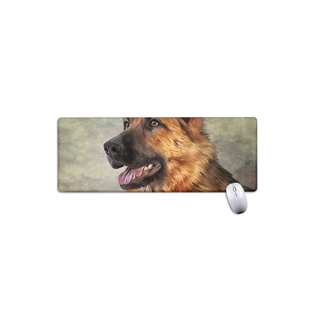 Vintage German Shepherd Portrait Print Extended Mouse Pad – GearFrost