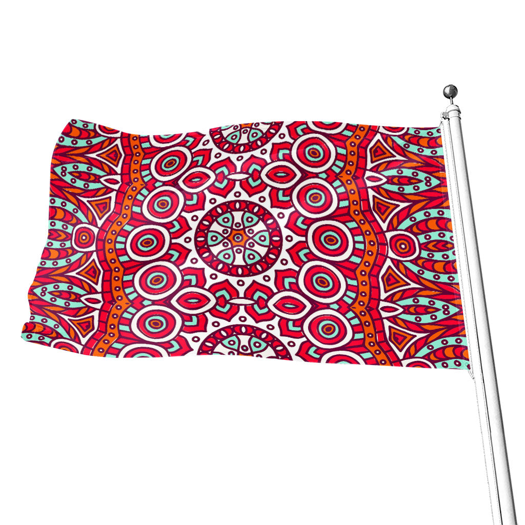 Vintage Indian Mandala Print Flag – GearFrost