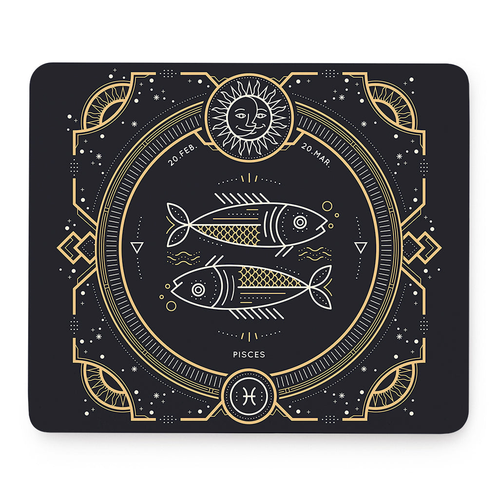 Vintage Pisces Zodiac Sign Print Mouse Pad – GearFrost