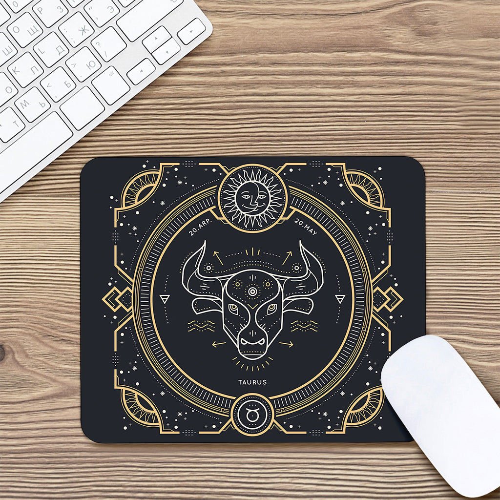 Vintage Taurus Zodiac Sign Print Mouse Pad – GearFrost