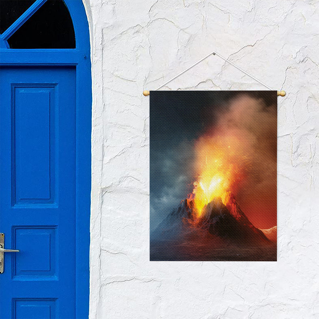 Volcano Eruption Print Garden Flag – GearFrost