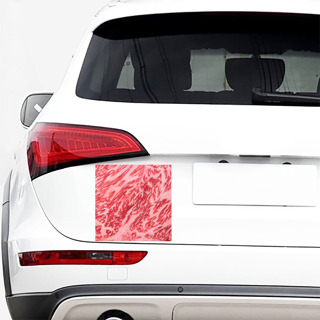 Wagyu Beef Meat Print Car Sticker – GearFrost