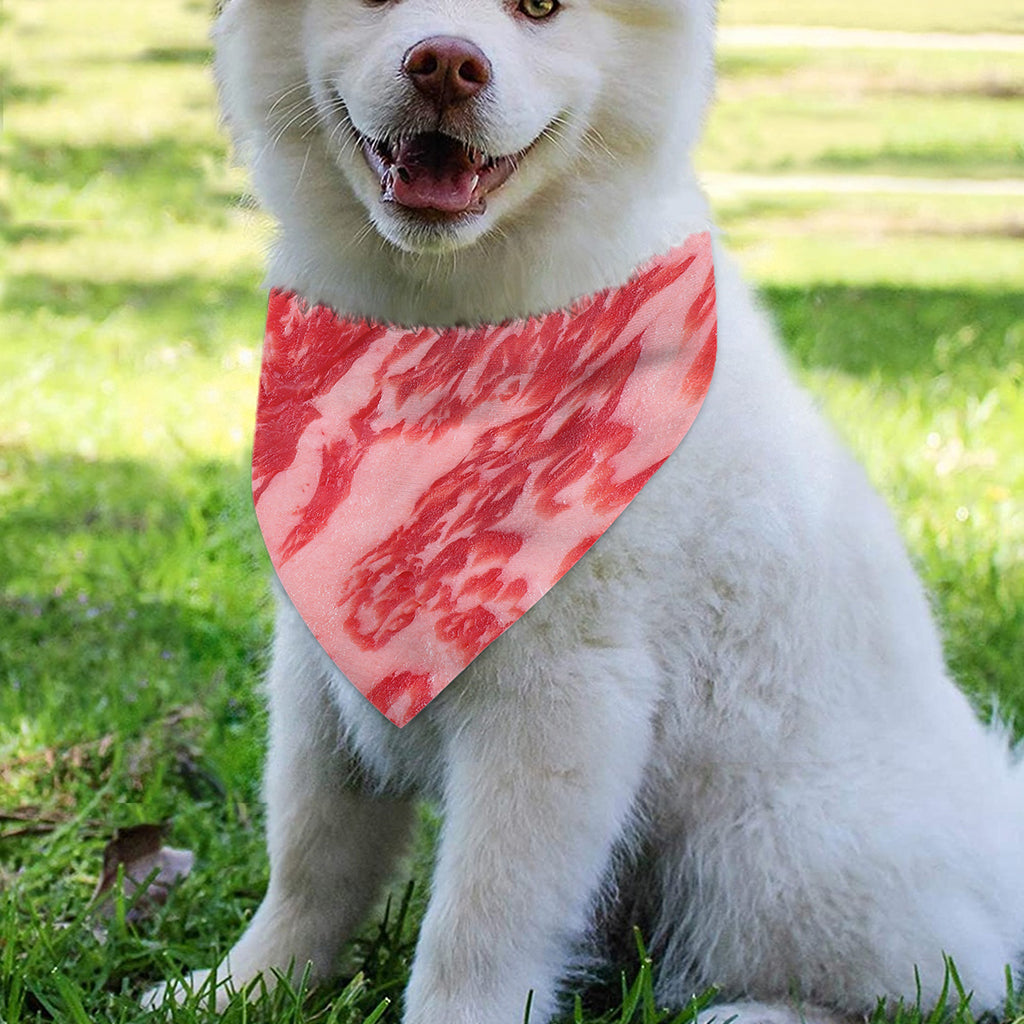 Wagyu Beef Meat Print Over The Collar Dog Bandana – GearFrost