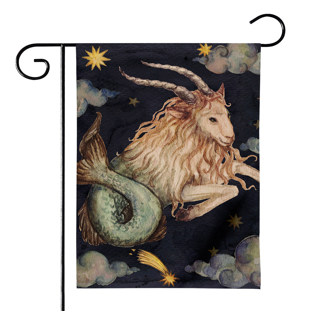 Watercolor Capricorn Zodiac Sign Print House Flag – GearFrost